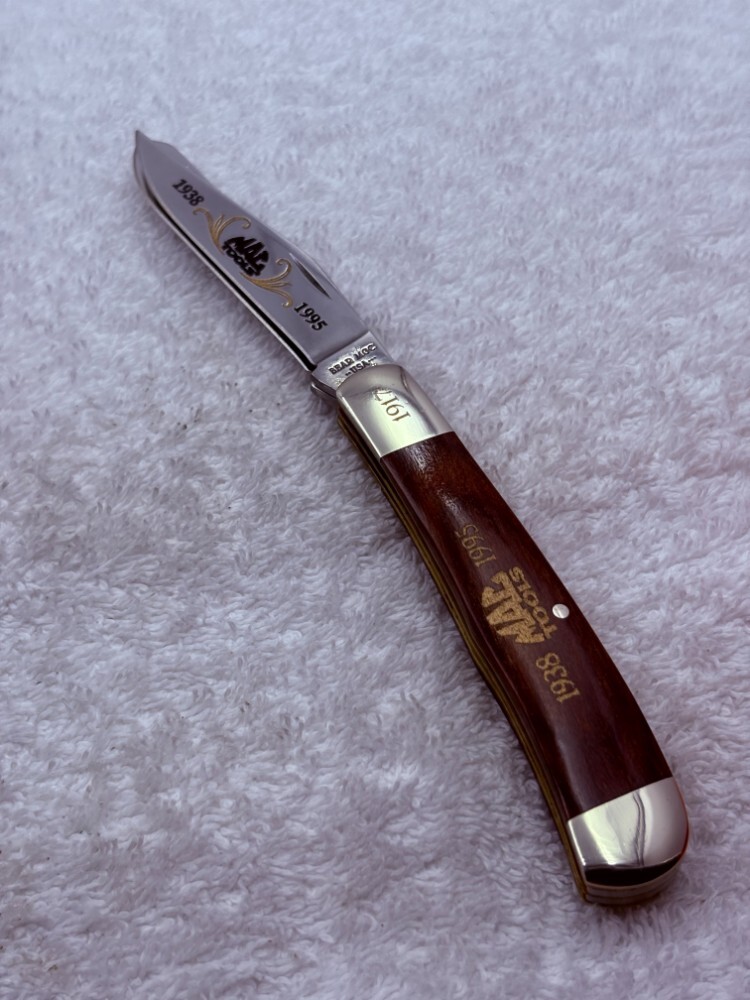 Vintage 1995 Bear MGC 2 Blade Trapper Knife Comm Mac Tools 57th Ann ...