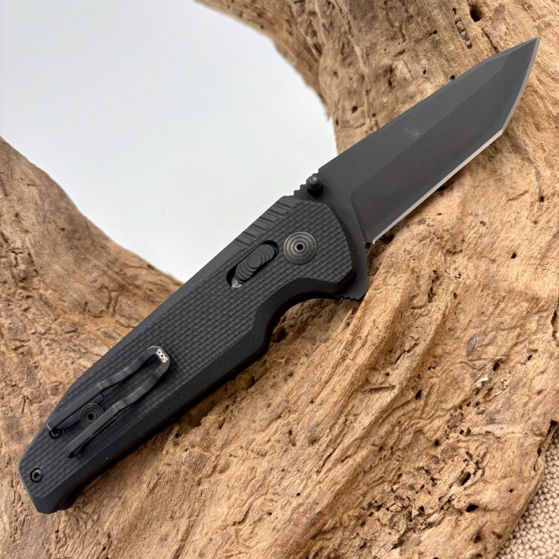 SOG Vision XR Folding Knife 3.38" CTS-XHP Steel Tanto Blade Black G10 ...