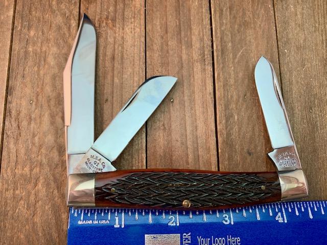 Marbles Dave Shirley Stockman Brown Italian Jigged Bone 2001