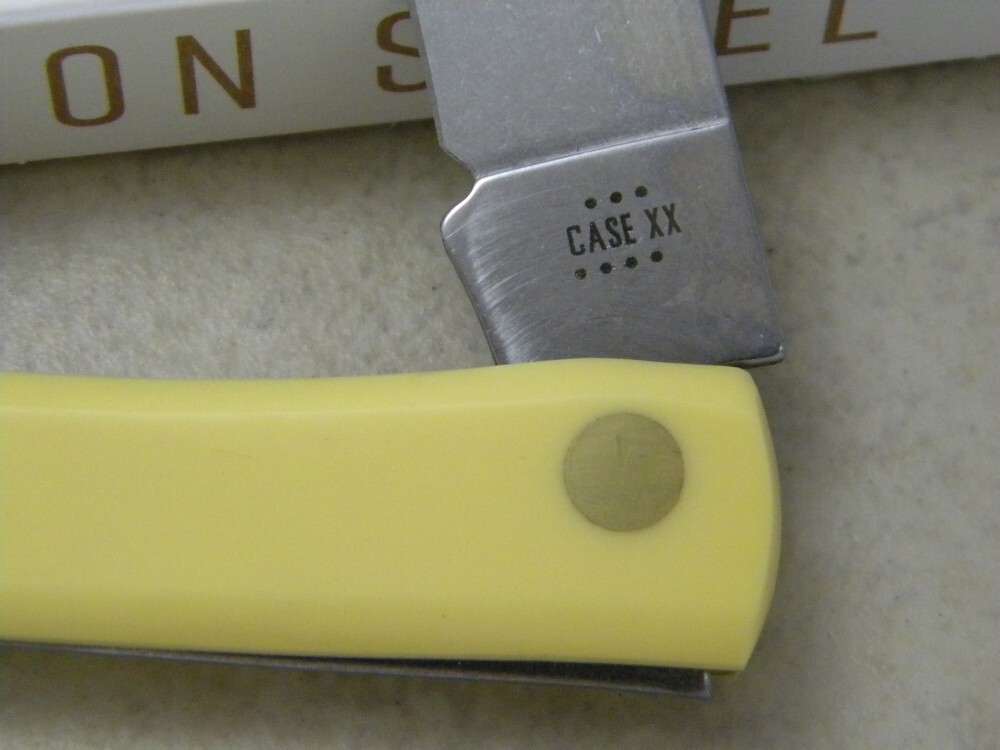 Case XX USA 3138 CV 7 Dot Yellow Sodbuster Knife NIB