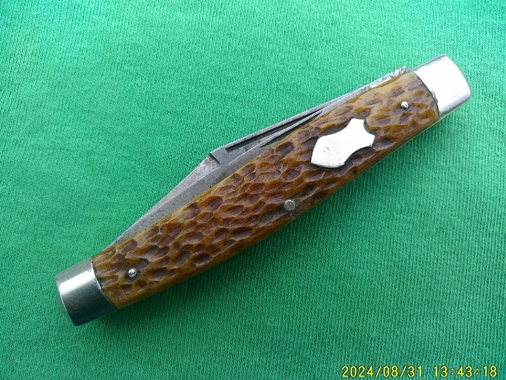 UTICA (Arch) Cutlery Co , Utica NY Bone Stock Jack