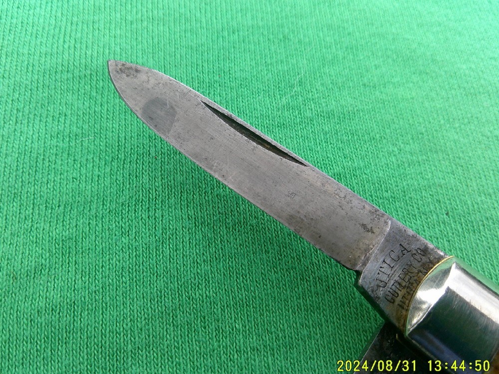 UTICA (Arch) Cutlery Co , Utica NY Bone Stock Jack