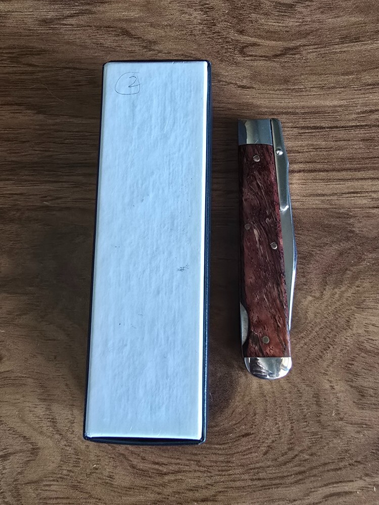 Queen Cutlery #1LCZ – Curly Zebra African Hardwood Swing-Guard Lockback ...