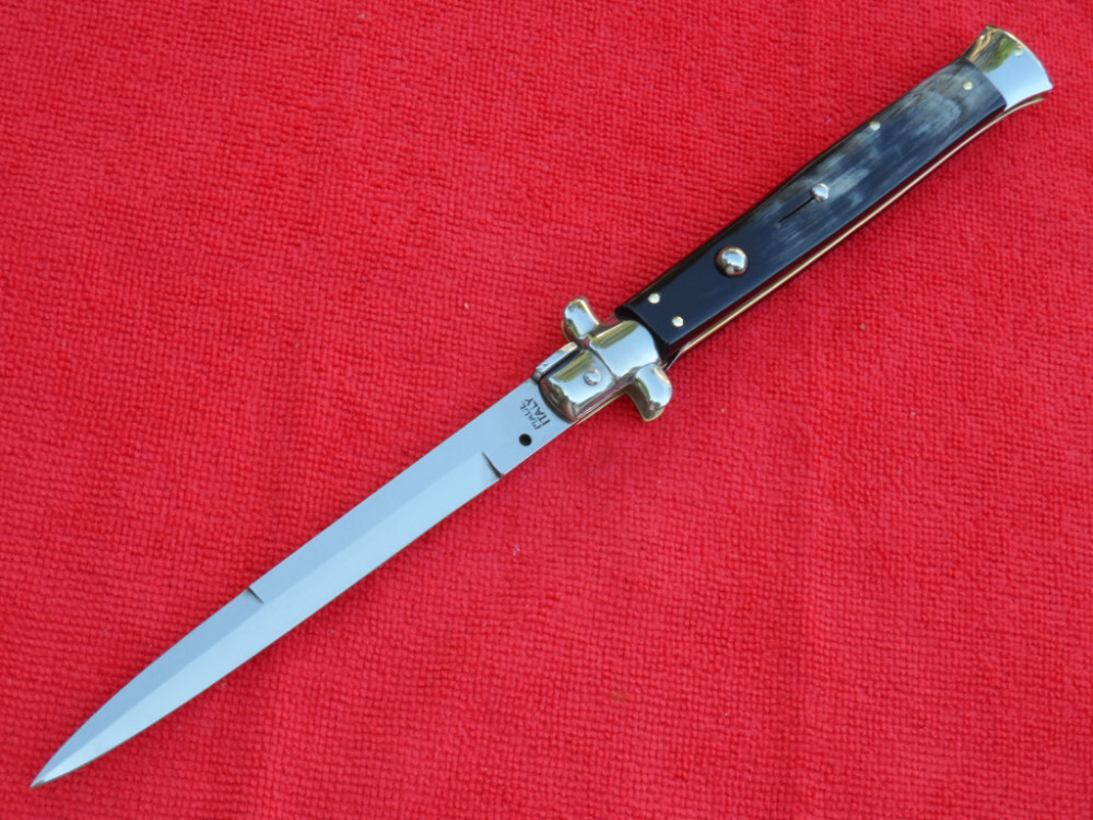New Beltrame 13" Italian Stiletto Brazilian-Horn Handles- SS Bayonet ...