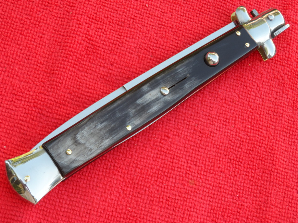 New Beltrame 13" Italian Stiletto Brazilian-Horn Handles- SS Bayonet ...
