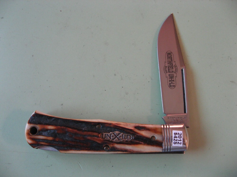 GREAT EASTERN NORTHFIELD 72112LB MINI LOCKBACK HUNTER BURNT STAG
