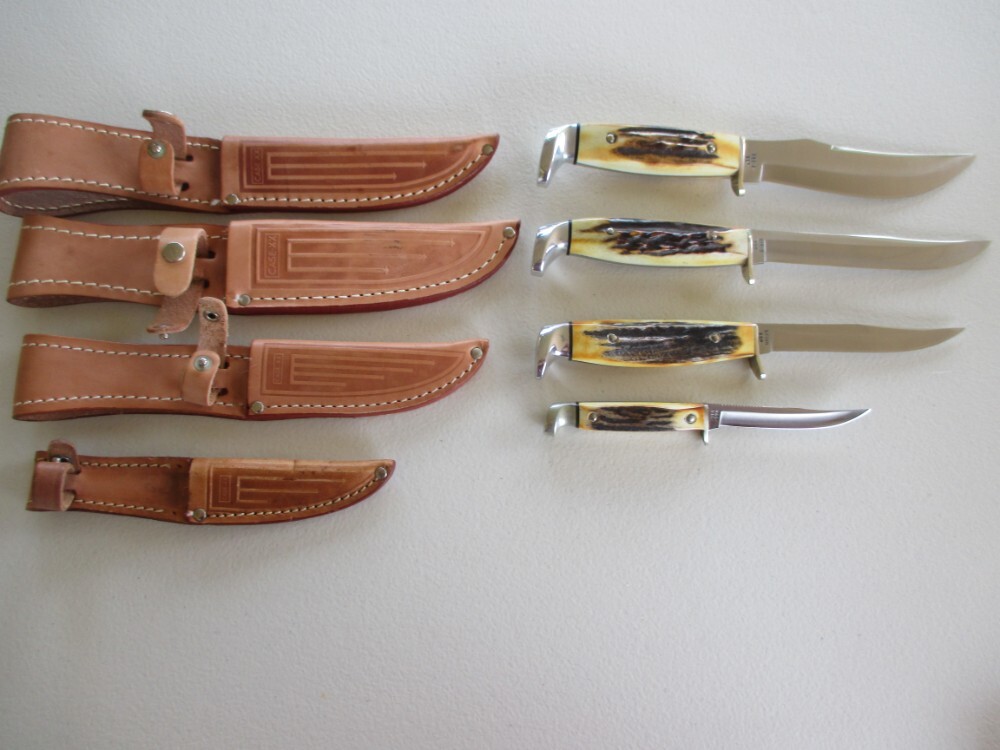 Case Blue Scroll Stag Set
