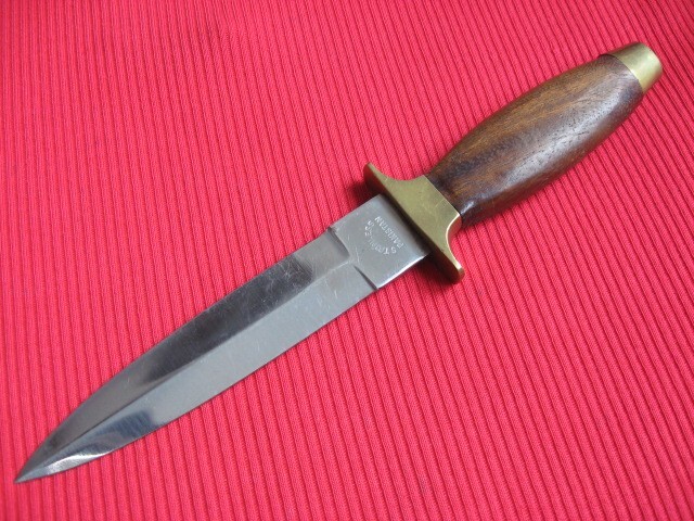 Pakistan Dagger Double Edge Knife - Wood and Brass