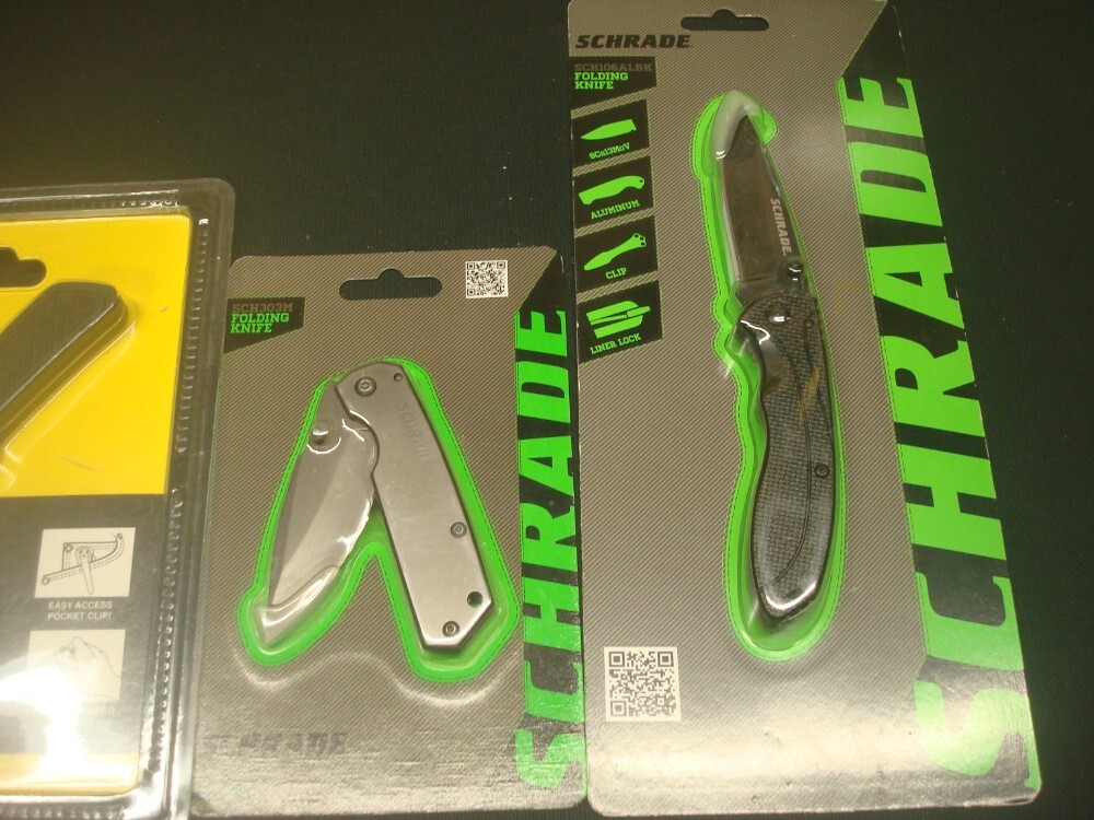 GERBER-STANLEY-SCHRADE NEW OLD STOCK KNIFE LOT
