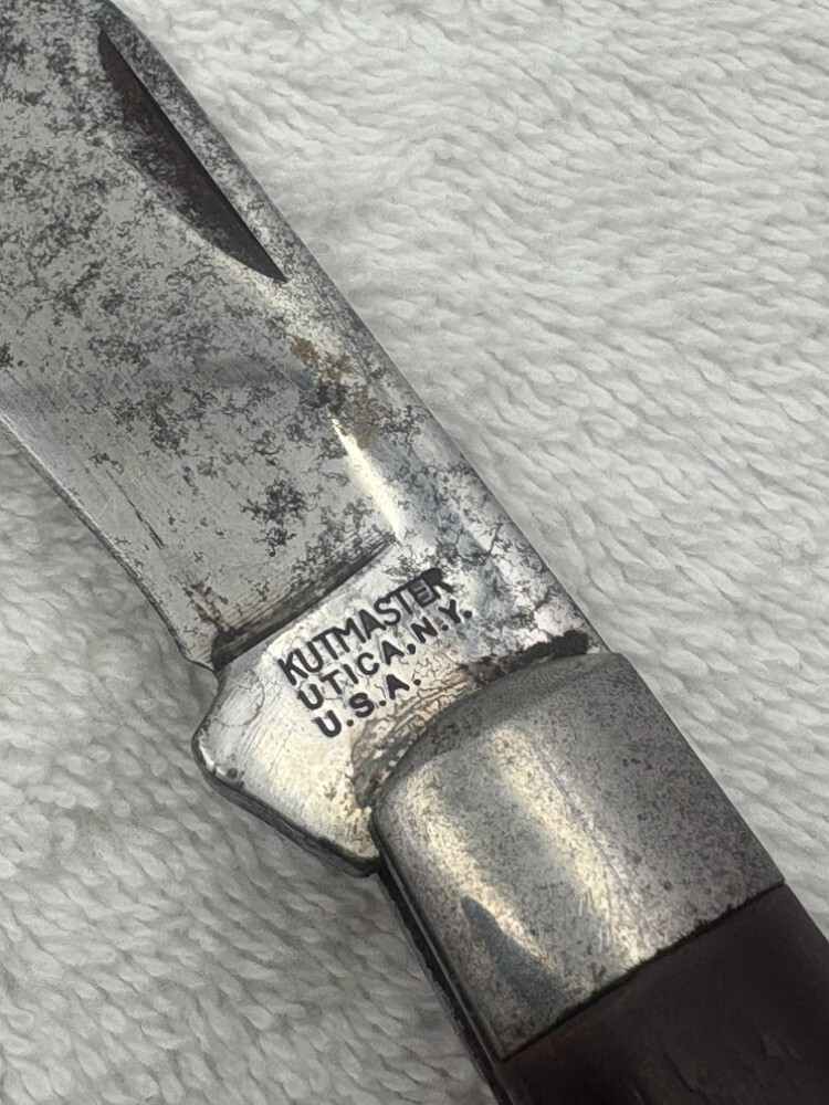Kutmaster Vintage Hawkbill Knife Made In Utica NY USA (#98)