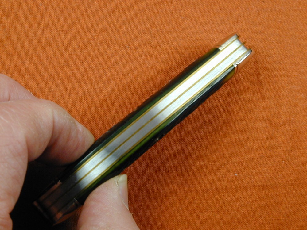Great Eastern Cutlery GEC Swamp Green Jigged Bone Bayou Trapper Knife 1 ...