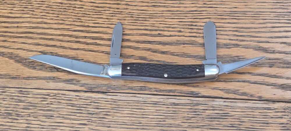 Vintage Case XX USA 64047 P 5 Dots 1975 4 Blade Stockman Knife Deep ...