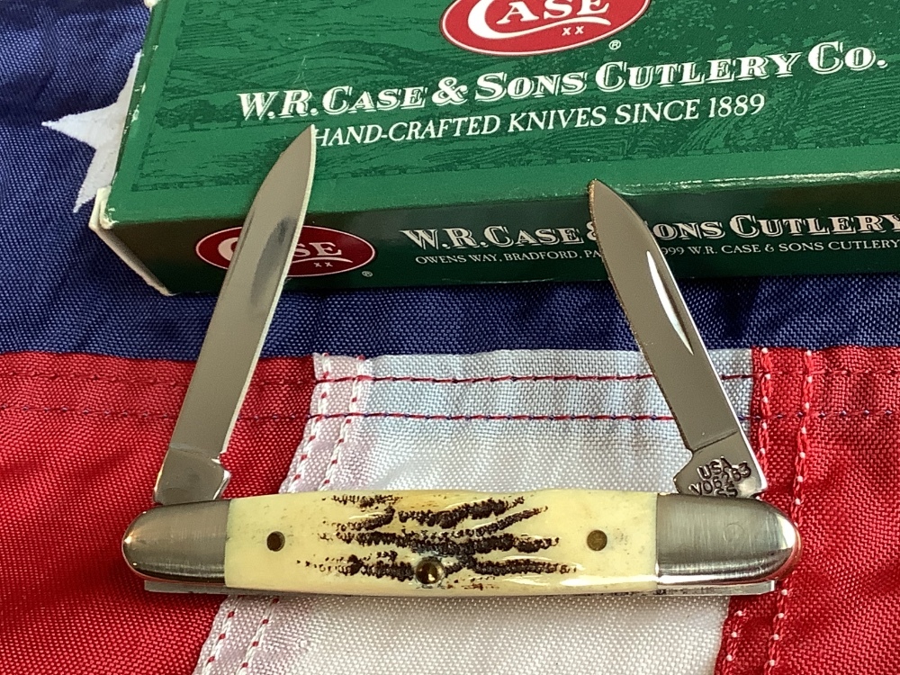 Case xx 2001 Eisenhower Knife Mdl# V06263 SSP w/ Super Vintage Bone ...