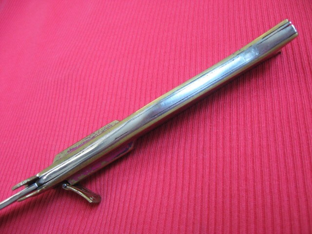 Vintage All Metal Dagger Fishtail Switchblade Knife - 10"