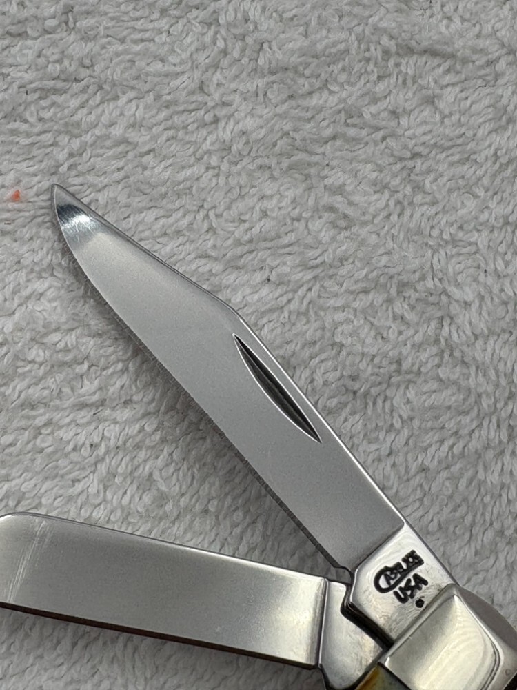 Case XX 1999 1 Dot Stag 3 Blade Medium Stockman Pattern 53032 SS Made ...