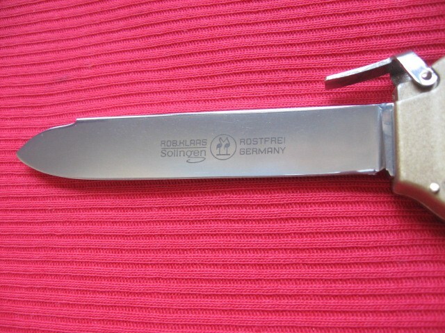 Vintage Robert KLAAS Front Opener Solingen Germany Kissing Crane OTF ...