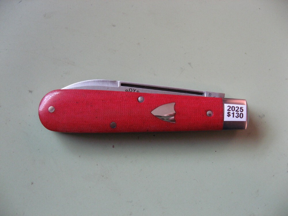 GREAT EASTERN TIDIOUTE 152125 BOYS BADGE KNIFE RED LINEN MICARTA