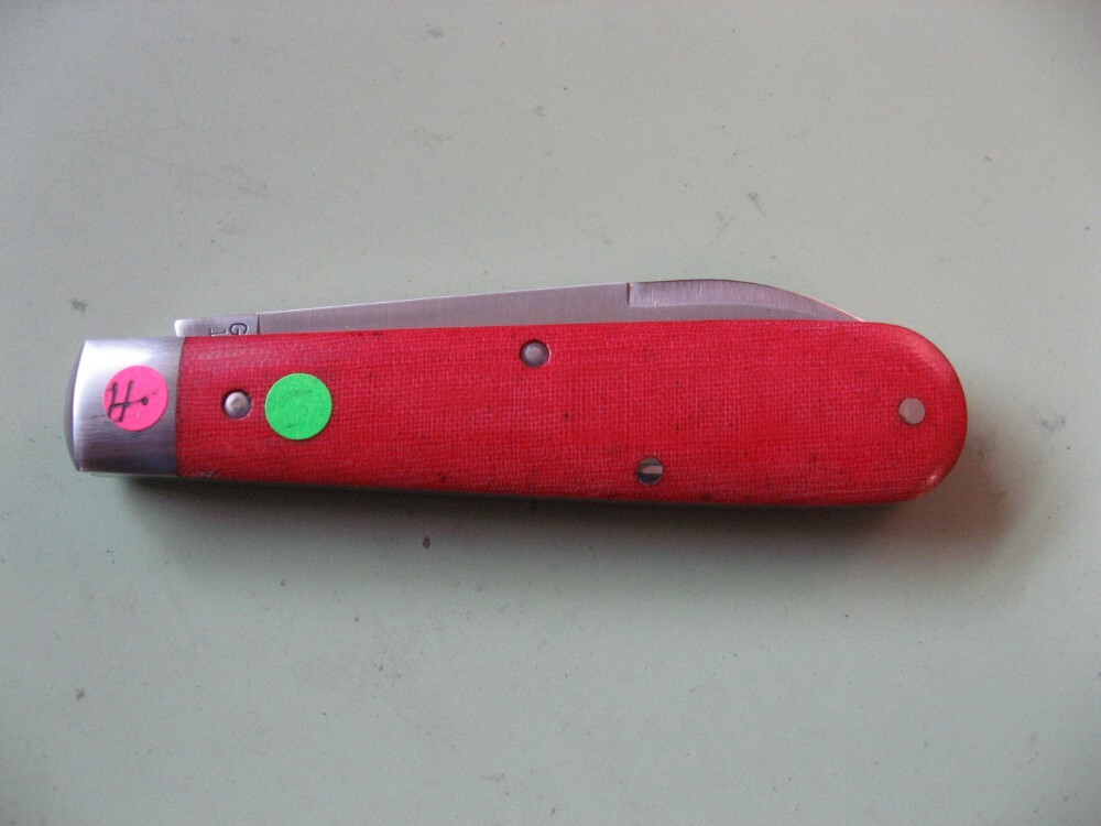 GREAT EASTERN TIDIOUTE 152125 BOYS BADGE KNIFE RED LINEN MICARTA