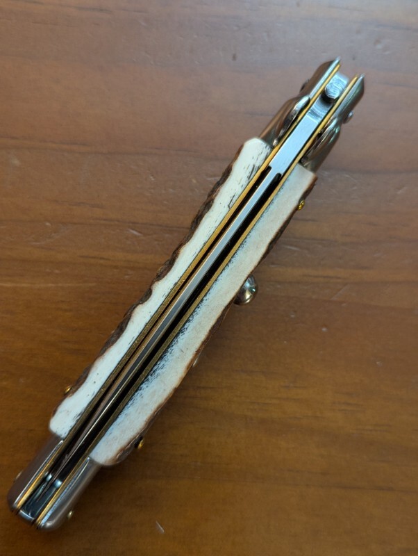 FRANK BELTRAME 23CM 9" DAGGER STILETTO ALPINE STAG HORN...NEW