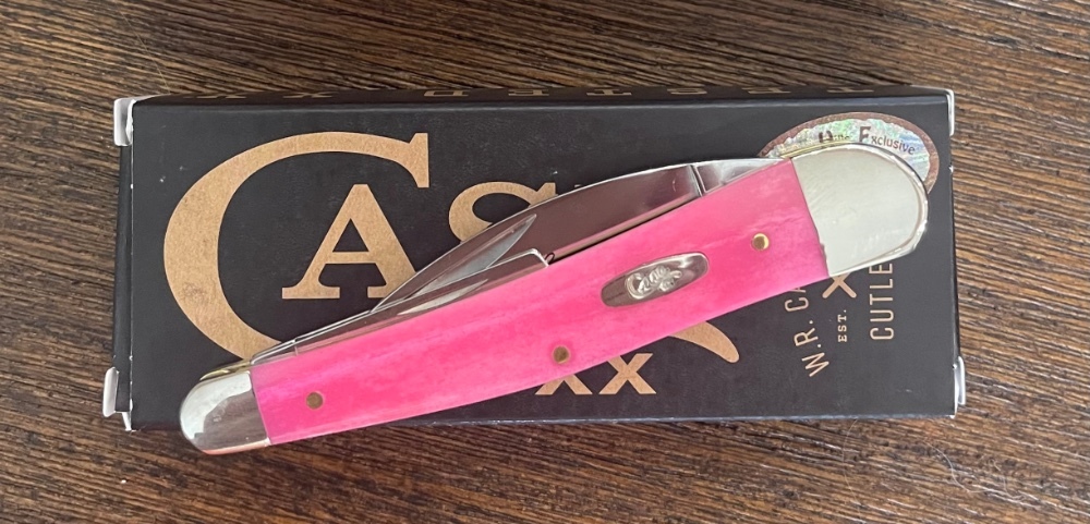 Case XX Lady Case Seahorse Whittler smooth pink BN