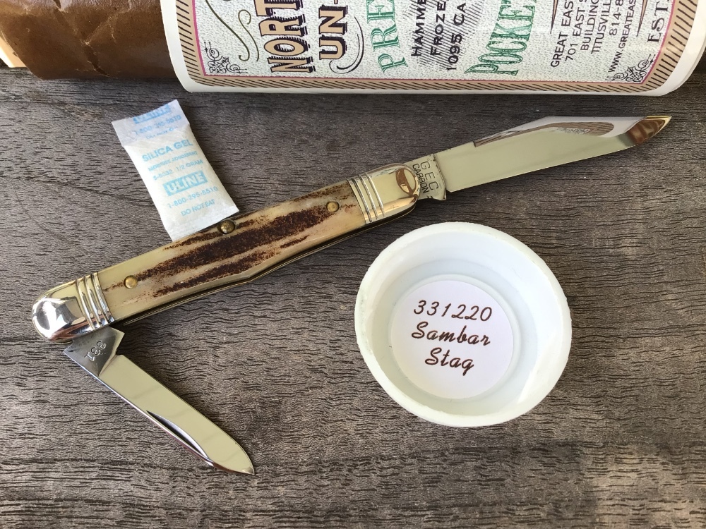 Great Eastern Cutlery 331220 Northfield Conductor Sambar Stag