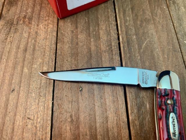 Robeson by Queen Tiny Toothpick Red Carved Stag Bone 1 of 200