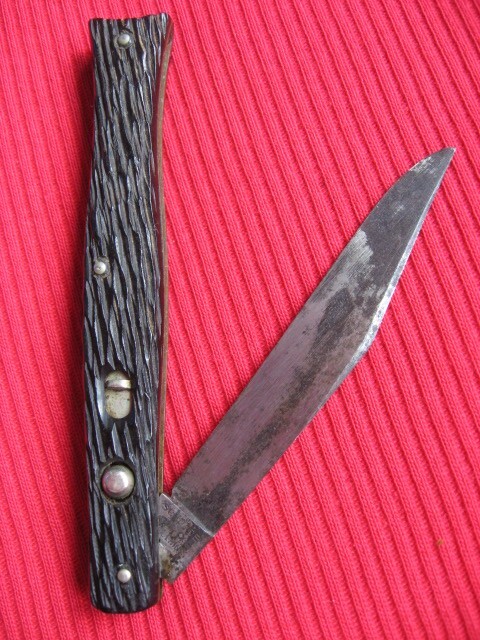 SCHRADE CUT. CO. Walden, N.Y. FishTail Switchblade Knife