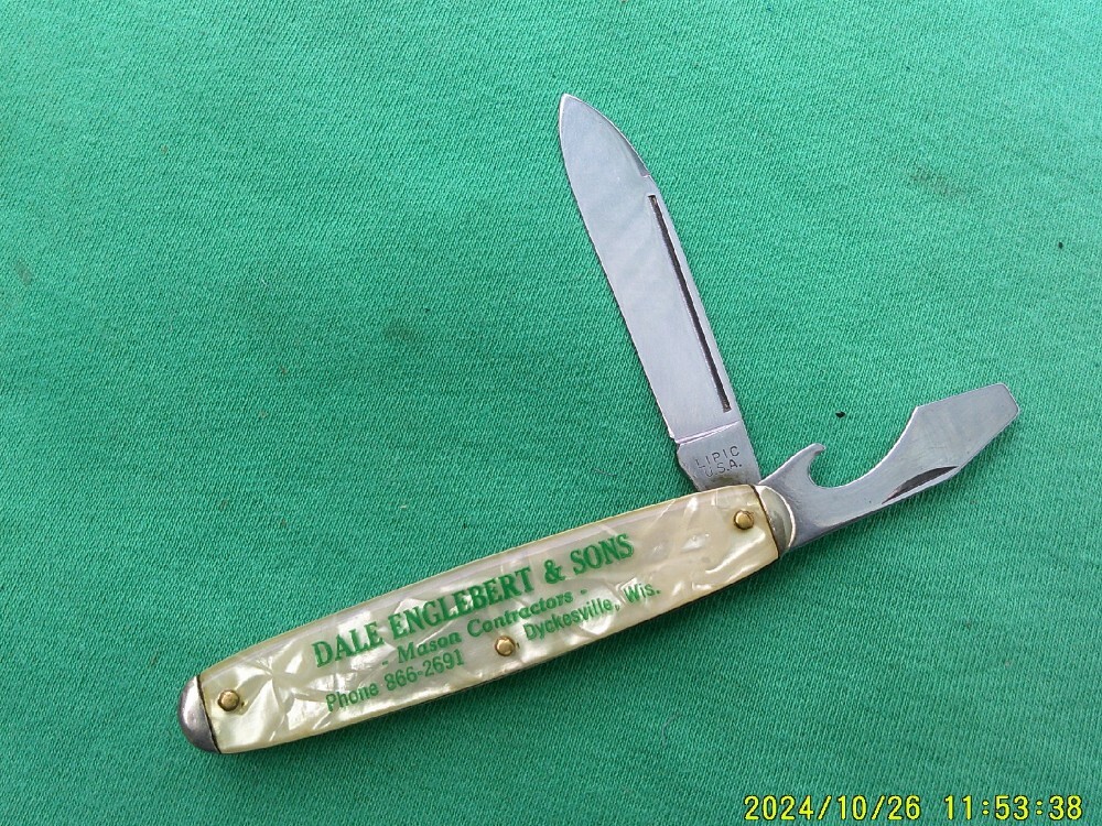 Lipic USA Advertisement knife