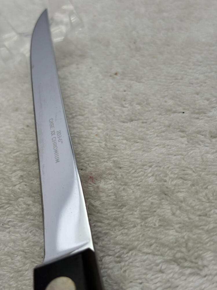 Case XX 203-6 Chromium Vintage Fillet / Boning Knife Made In USA (5)
