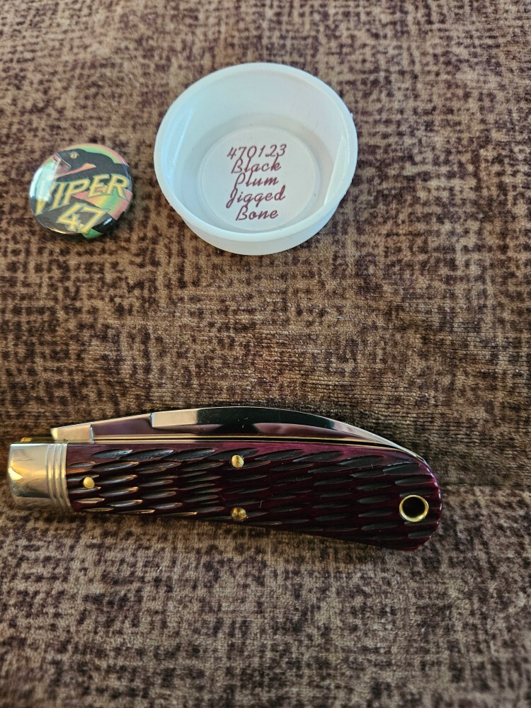 Gec 47 Black Plum Jigged Bone
