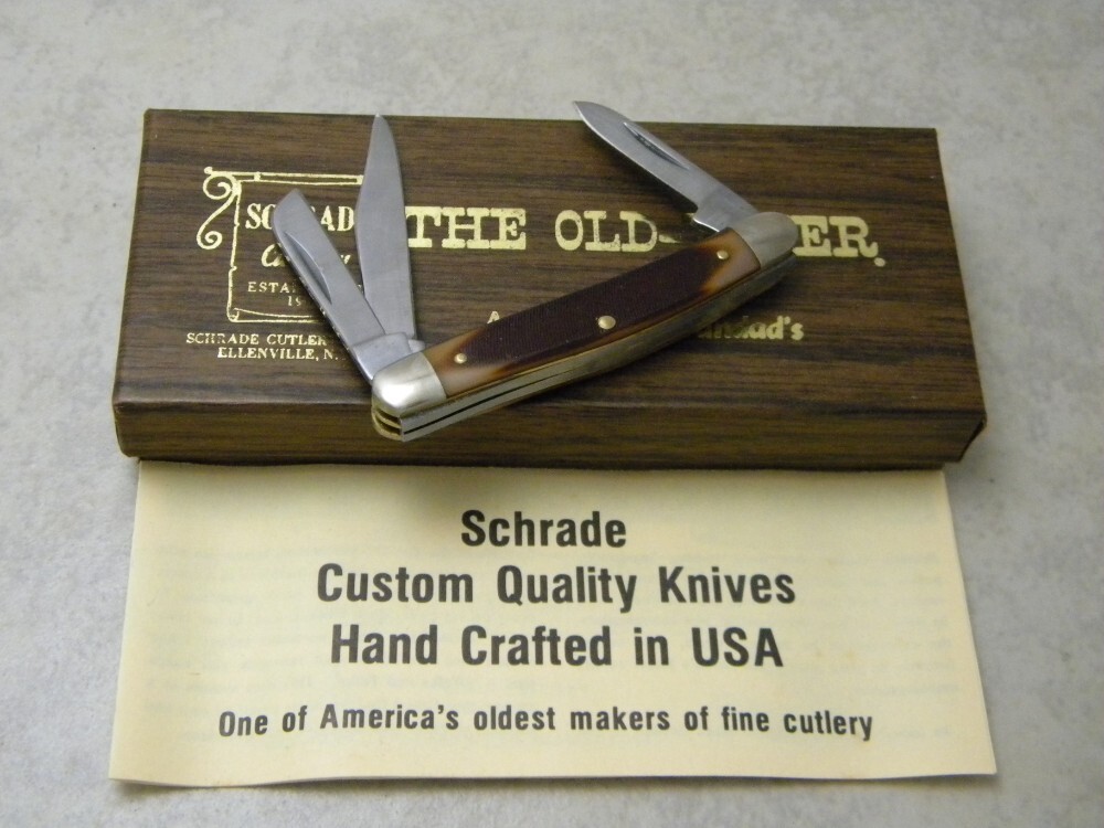 Schrade NY USA 108OT Delrin Mini Stockman Knife - NIB