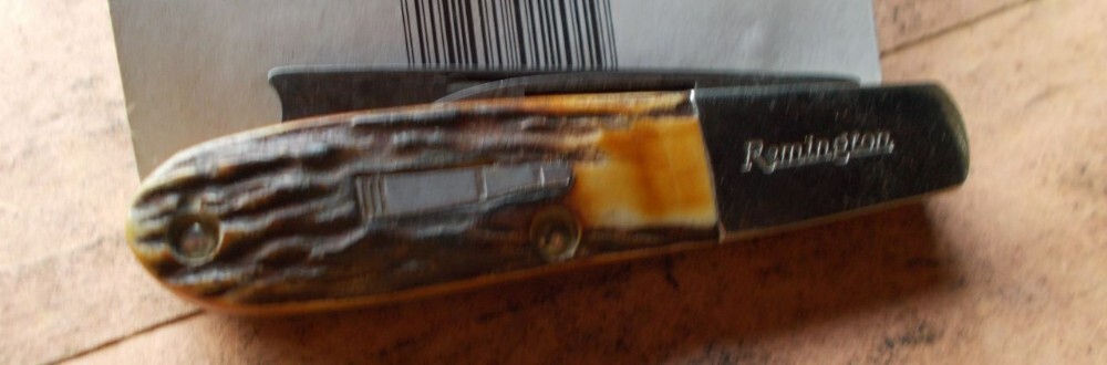 Remington One Armed Man Barlow Knife Damascus USA