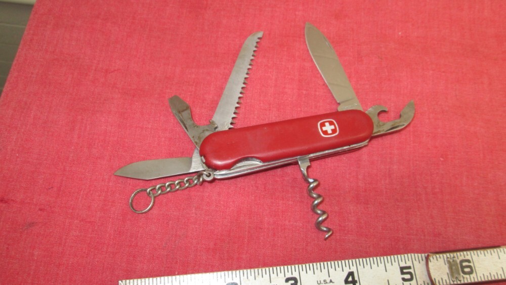 VTG WENGER BACKPACKER II Multi Tool Folding Pocket Knife (Disct'd)
