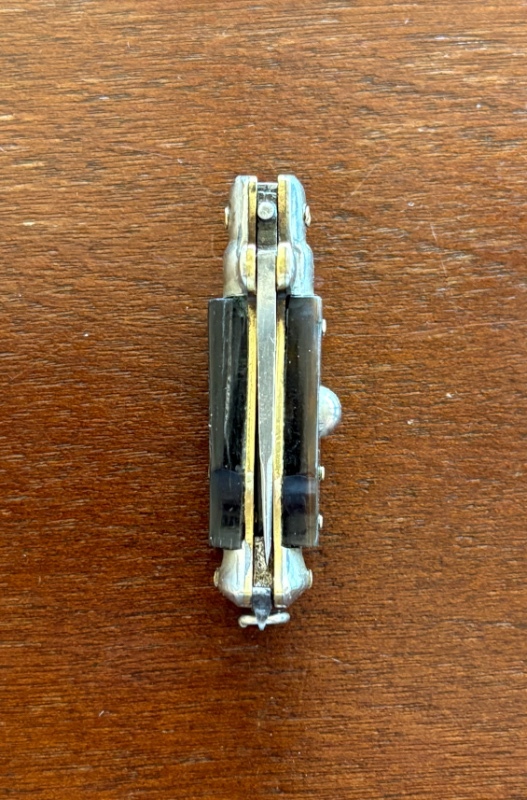 Beautiful 1960’s Horn Miniature Switchblade Knife, Swedge Blade Grind ...