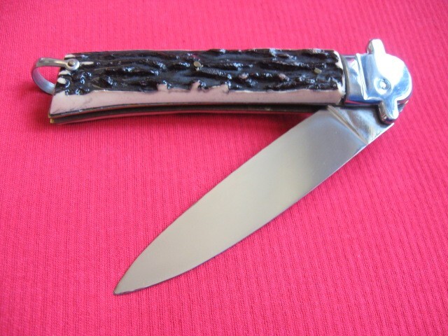 Vintage Large French MAKINOX Leverlock Switchblade Knife