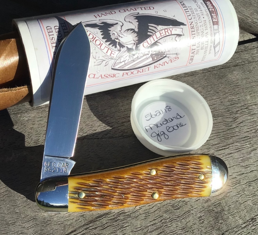 Great Eastern Cutlery 562118 Bird Dog Mustard Jig Bone Reverse Dog Leg ...