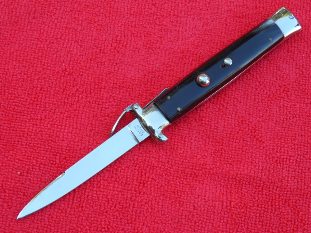 Vintage Italian Trap door OTF Automatic switchblade Brazilian horn ...