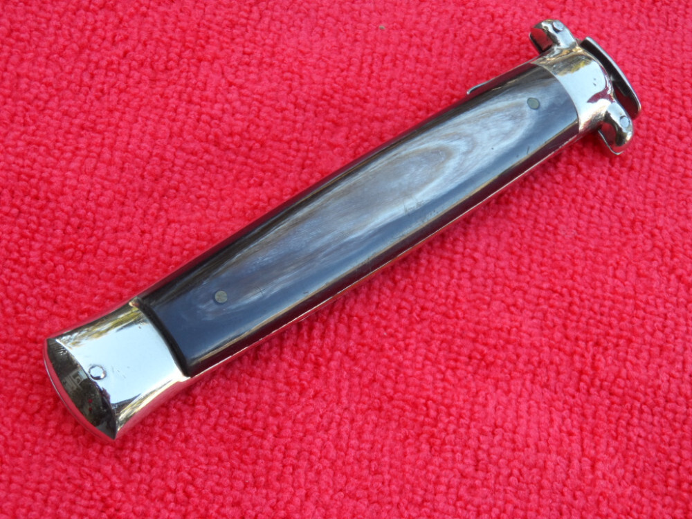 Vintage Italian Trap door OTF Automatic switchblade Brazilian horn ...