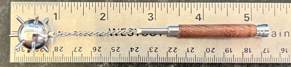 Custom Miniature Spiked Ball Mace, Unused