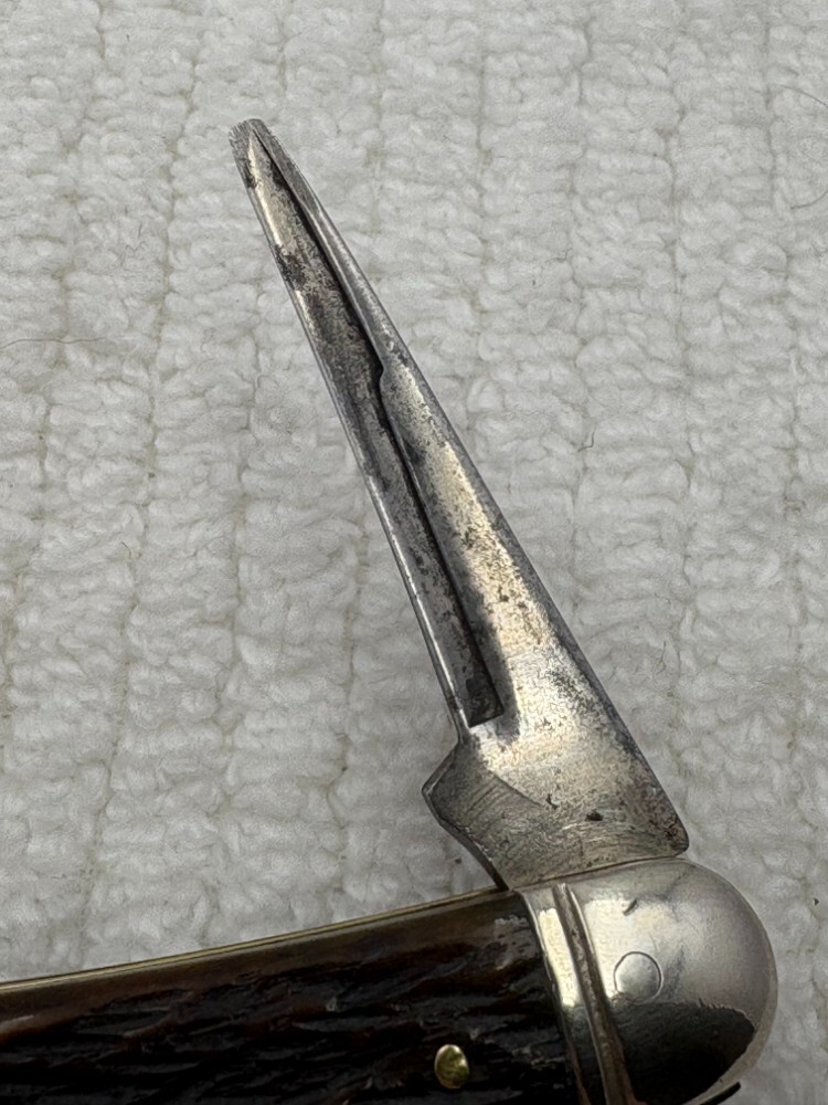 Kutmaster Utica NY USA Vintage 3 Blade Stockman Pocket Knife (78)