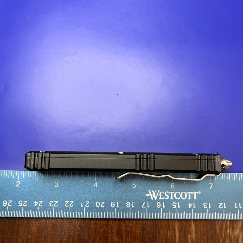 Microtech Ultratech T/E OTF Automatic Knife Black Aluminum 233-4