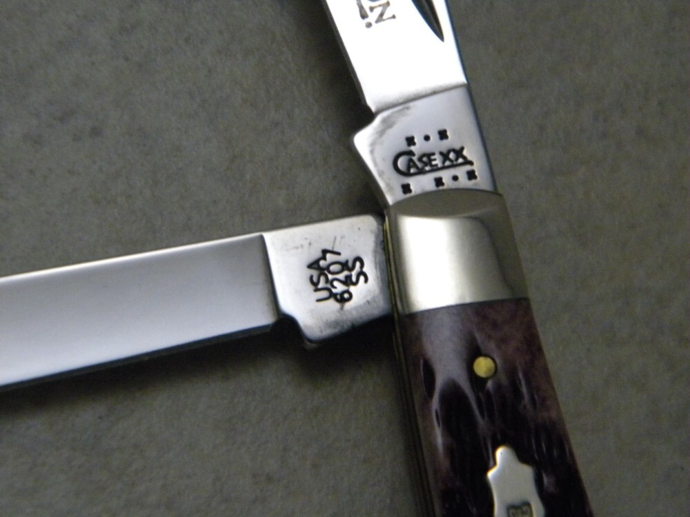 Case XX USA 7 Dot (2003) Cabernet Bone 6254 Limited Edition Medium Trapper Knife NIB