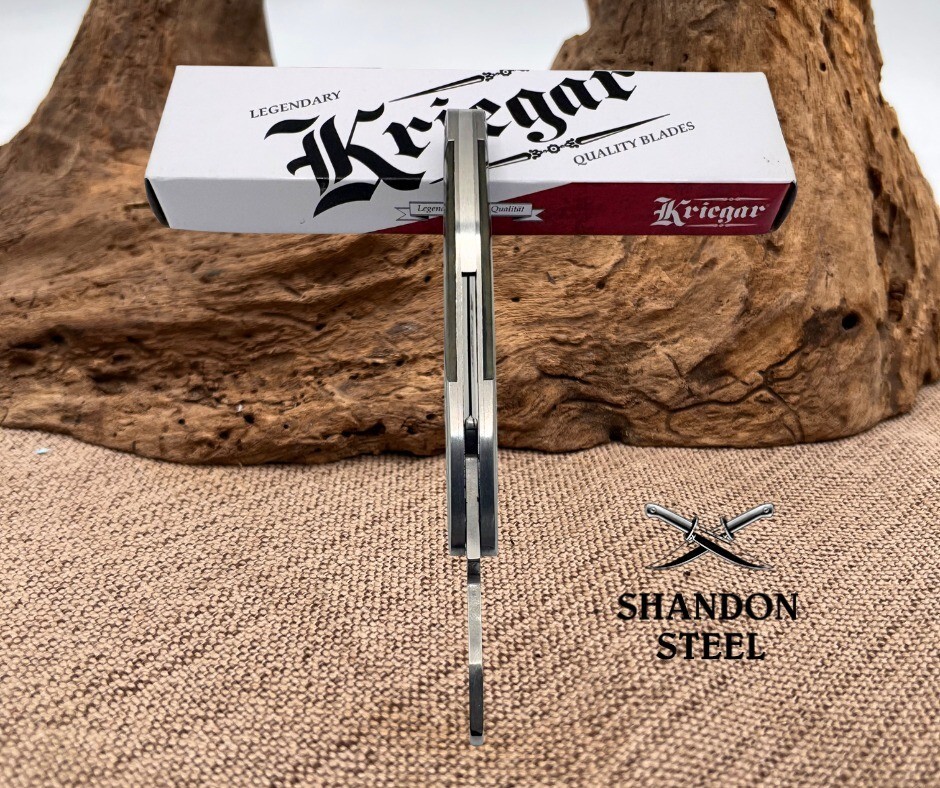 Kriegar Straight Edge Razor Abalone Folding Knife Barbers Shaving Gift ...