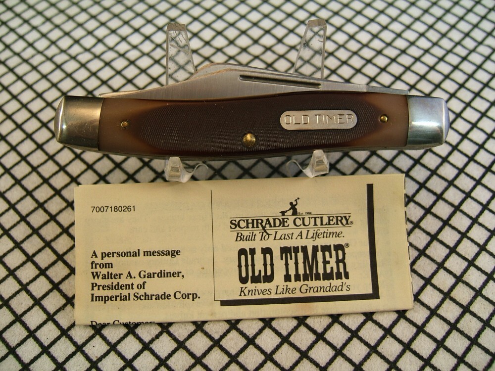SCHRADE OLD TIMER 80T SR. STOCKMAN MINT NIB WITH PAPERS & ORIGINAL ...