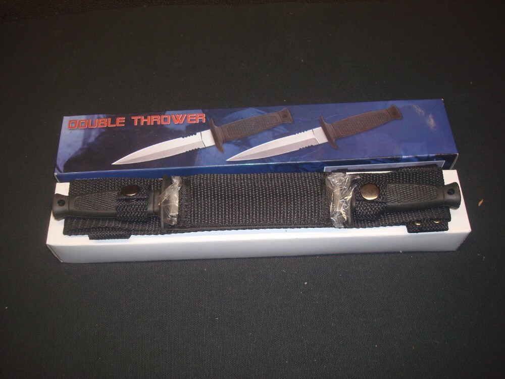 Twin Blade Double Throwing Knives new in Box