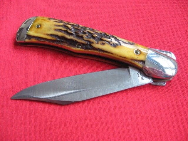 Vintage JAEGER BROS. Stag AERIAL Switchblade Knife
