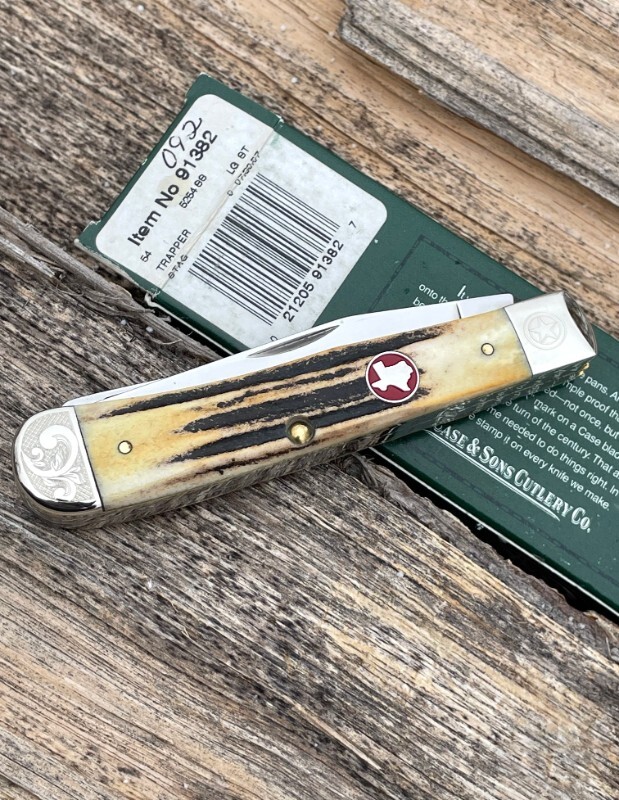 CASE XX ** SFO 2007 STAG TEXAS SHIELD SCROLLED & NUMBERED TRAPPER