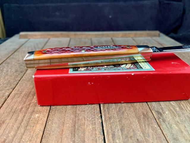 Robeson Shuredge by Queen Doctor’s Knife Carmel Jigged Bone