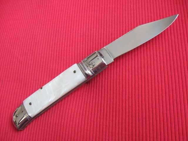 Older Italian Clip Blade Leverlock Switchblade Knife