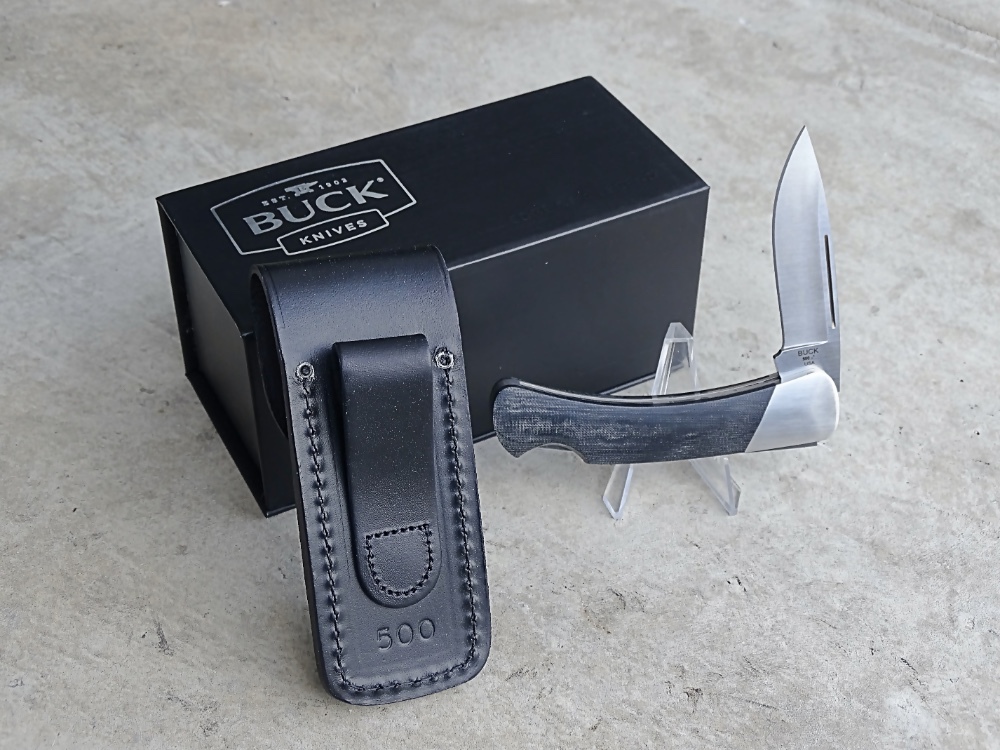 Buck 500 Duke - 12/2023 BOTM Folding Knife Barehead Micarta S30V Blade ...